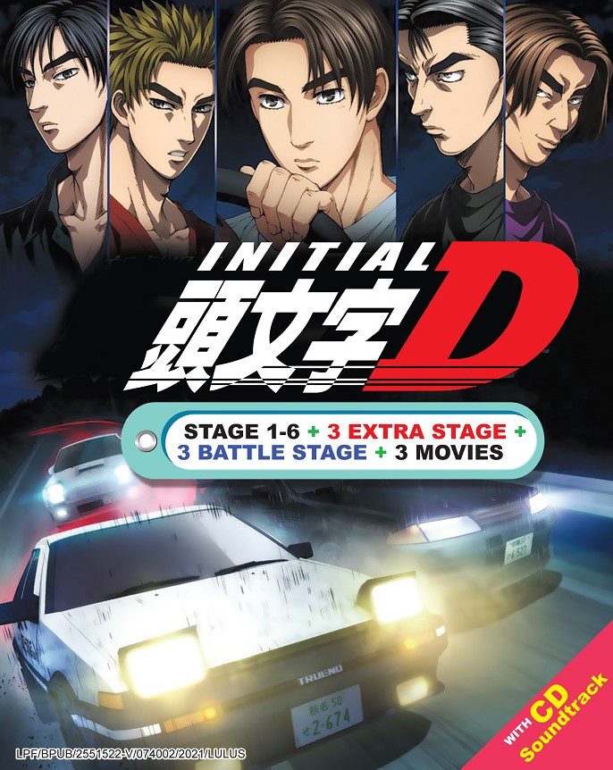 INITIAL D + STAGE 1-6 + 3 EXTRA STAGE + 3 BATTLE STAGE – TV – OtakuDvd