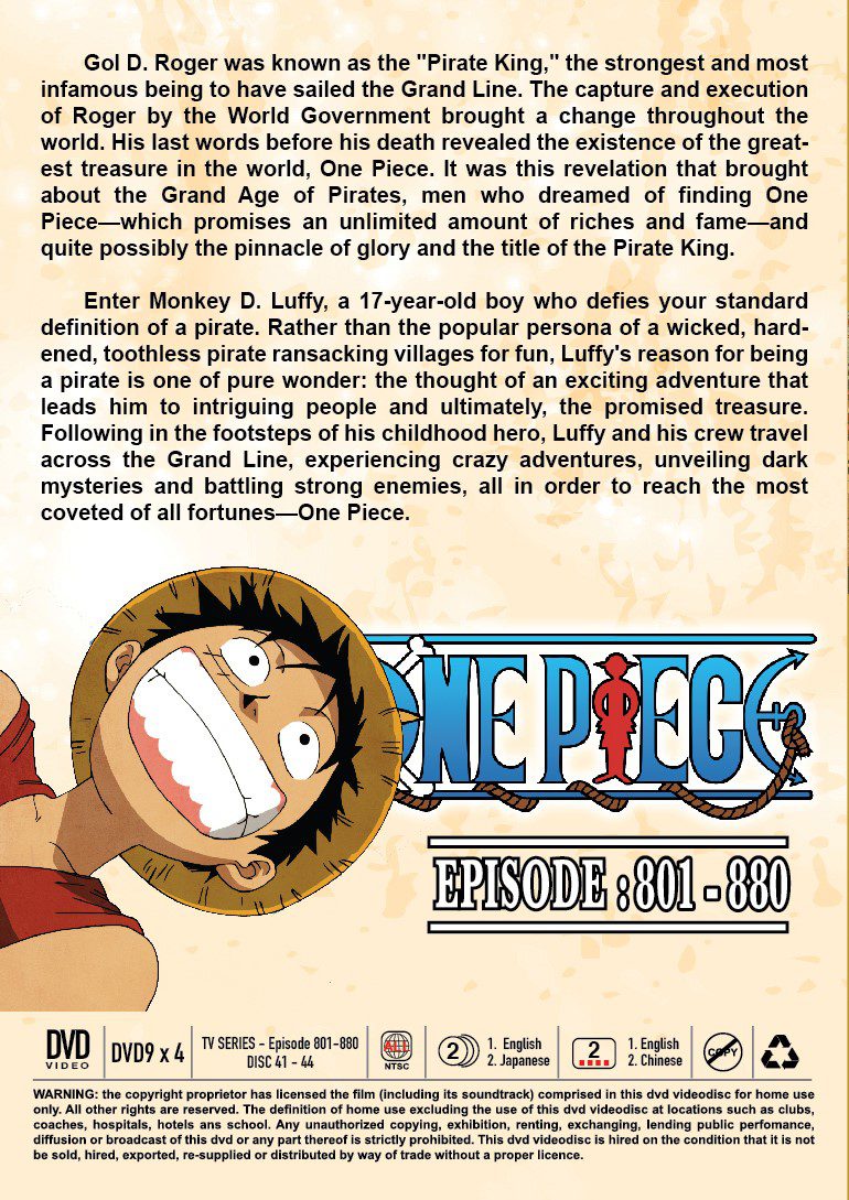 ONE PIECE (EPISODES 801-880) – TV – OtakuDvd