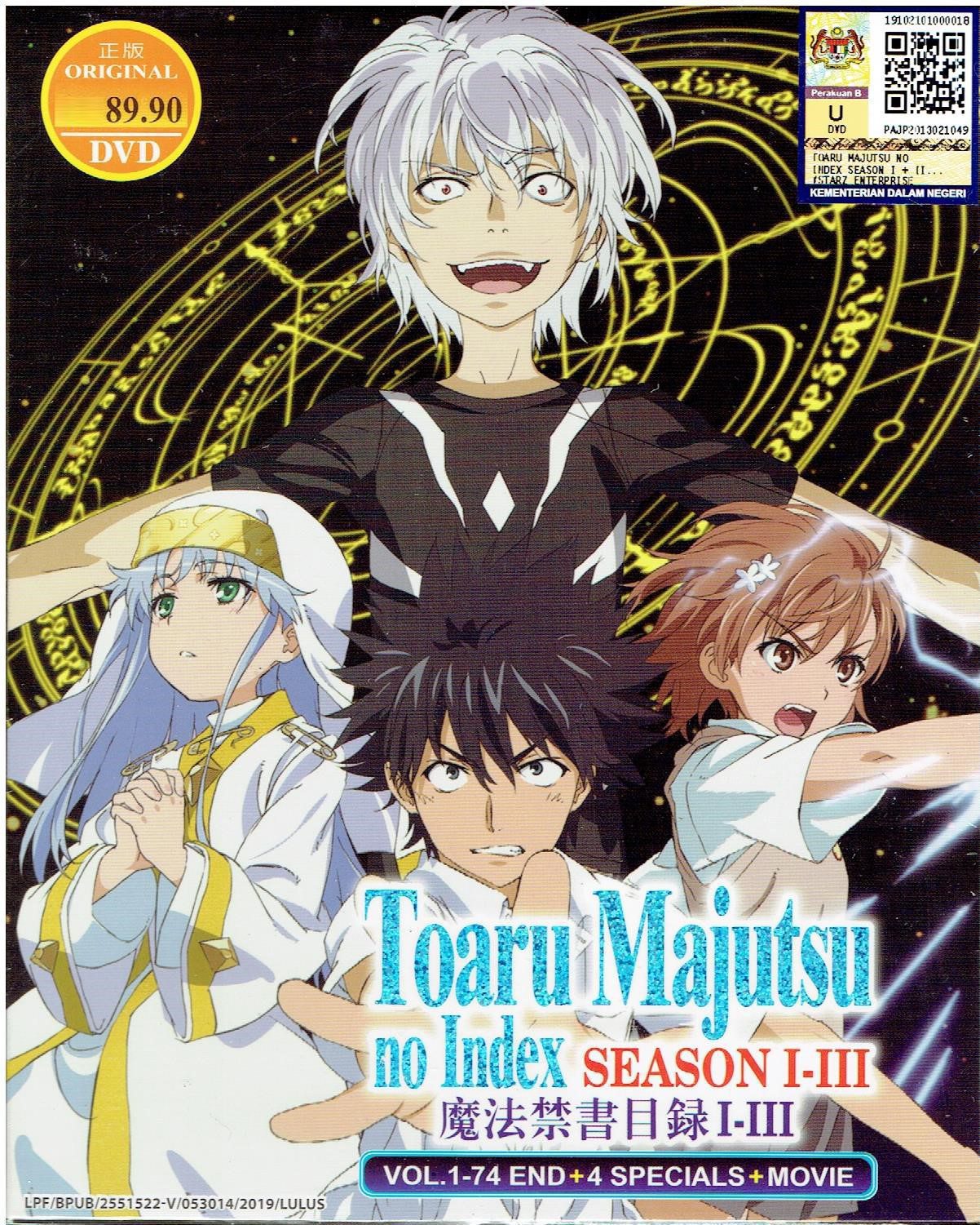 TOARU MAJUTSU NO INDEX (SEASON 1-3) – TV – OtakuDvd